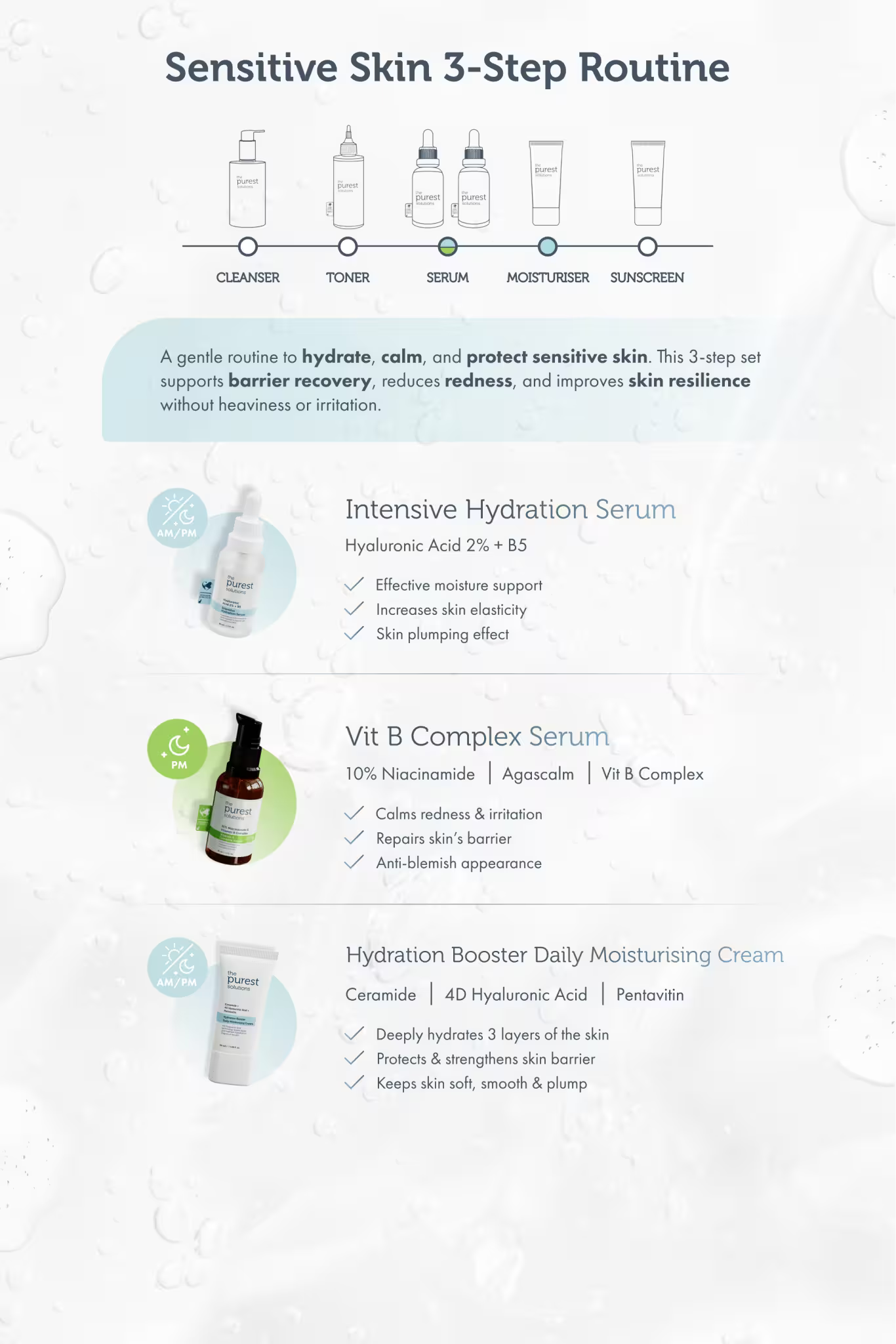 Redness Rescue Set | 3-Step Calm & Strengthen – The Purest Solutions ...
